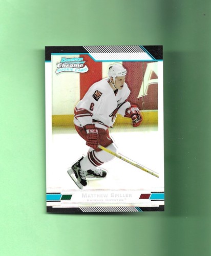 2003-04 Bowman CHROME REFRACTOR ROOKIE RC # 122 MATTHEW SPILLER COYOTES ...