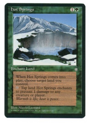 Magic the Gathering Ice Age Hot Springs NM Rare | eBay