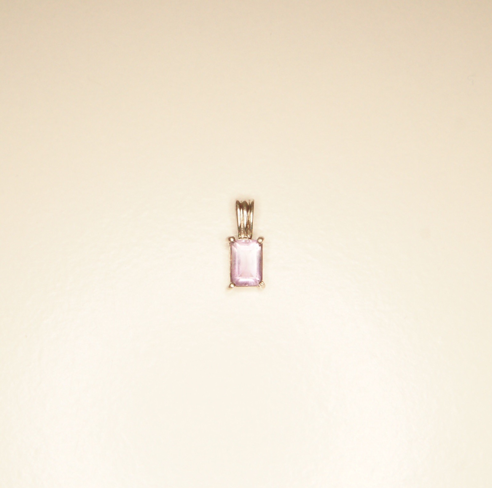 Sterling Silver Rectangle Amethyst Pendant | eBay