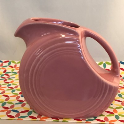 Fiestaware Rose Juice Pitcher Retired Fiesta Pink Small Pitcher | eBay