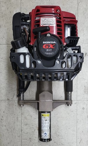 POLE-POST HAMMER DRIVER by CHRISTIE Engr. HONDA GX35 Four Cycle ENGINE ...