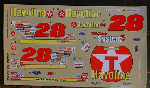 Monogram Davey Allison #28 Havoline Ford Thunderbird Model Kit 1991 ...