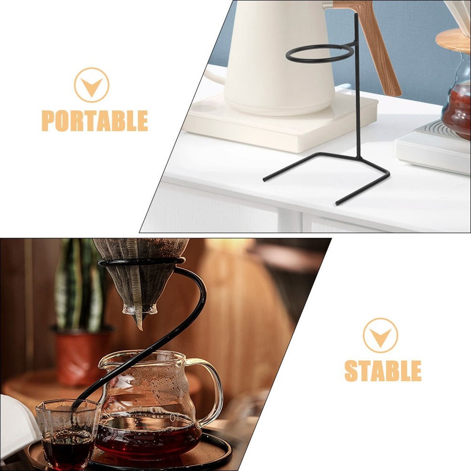 2 Pcs Coffee Bar Accessory Filter Dripper Stand Hand Rack Holder | eBay ...