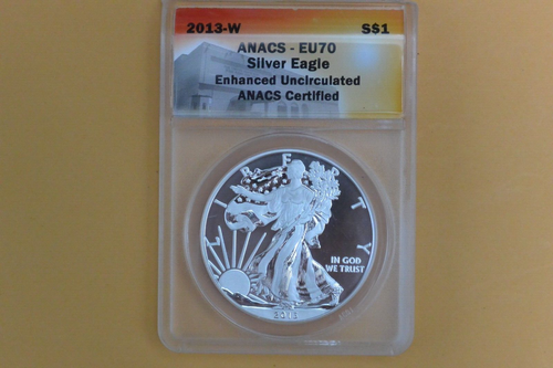 2013 W ANACS EU70 Enhanced Uncirculated Silver Dollar | eBay