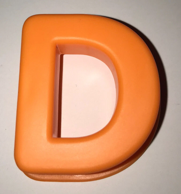 Orange Letter D