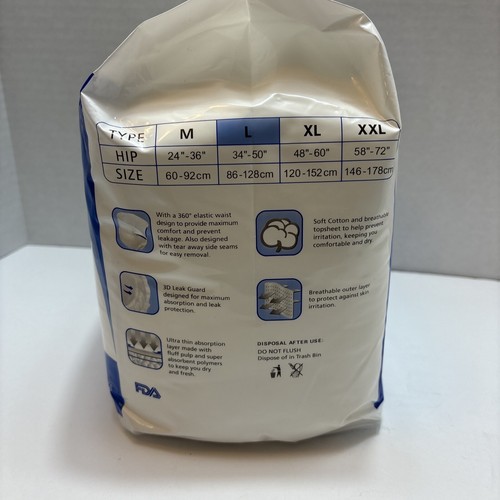 5 Packs Essentials 360 Freedom Plus Pull-On Protective Underwear (50 ...