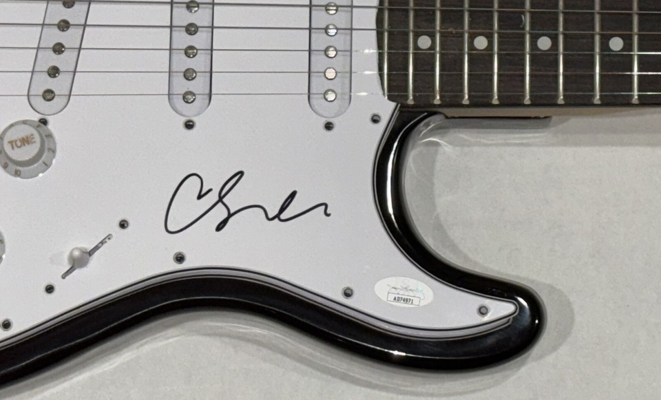 CLAUDIO SANCHEZ SIGNED SKULL ELECTRIC GUITAR COHEED AND CAMBRIA PROOF ...