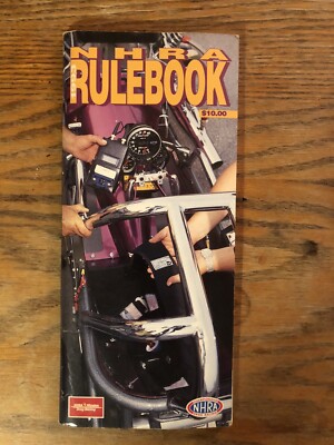 Vintage 1993 NHRA Official DRAG RULES National Hot Rod Association RULE ...