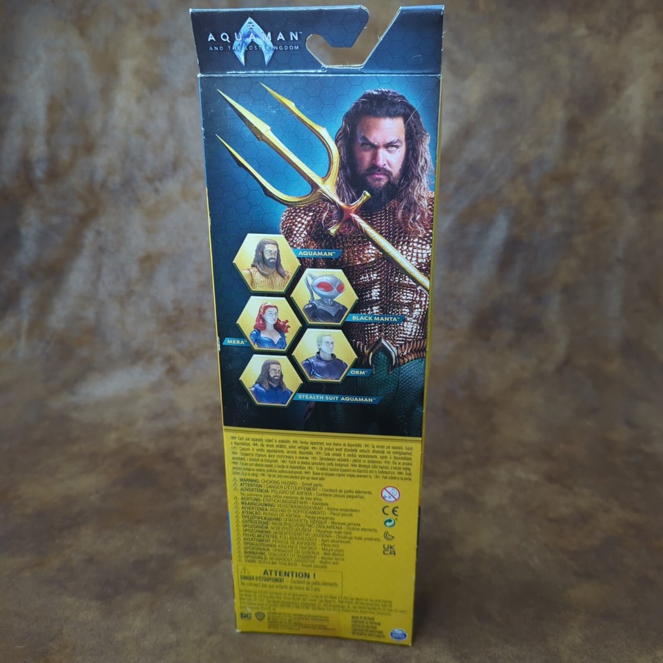 Aquaman Action Figure 12-Inch DC Aquaman and the Lost Kingdom Spin ...