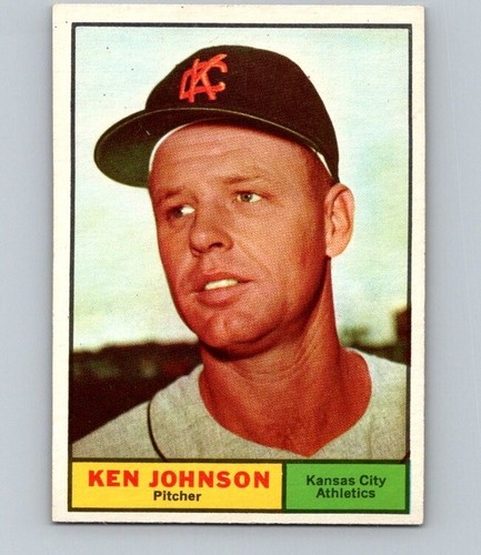 1961 TOPPS BASEBALL #24 KEN JOHNSON NRMT MF | eBay