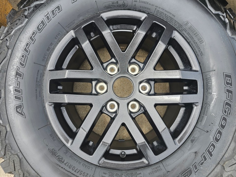 17" Ford Ranger Tremor OEM rims wheels 10431 tires 2022 2023 2024 2025 ...