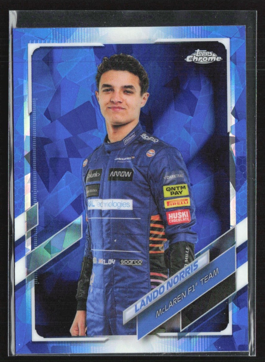 Lando Norris 2021 Topps Chrome Formula 1 Sapphire F1 #6 McLaren F1 Team ...