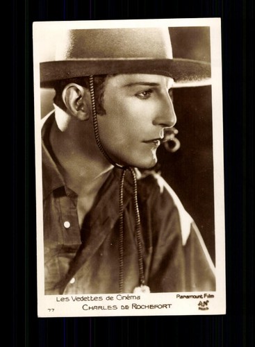 Charles de Rochefort Autogrammkarte 1930er Jahre ohne Unterschrift # BC ...