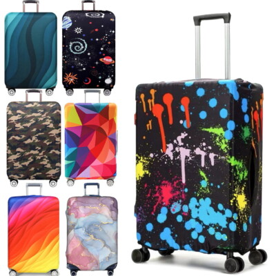Colorful Travel Trolley Case Cover Protector Suitcase Case Luggage ...