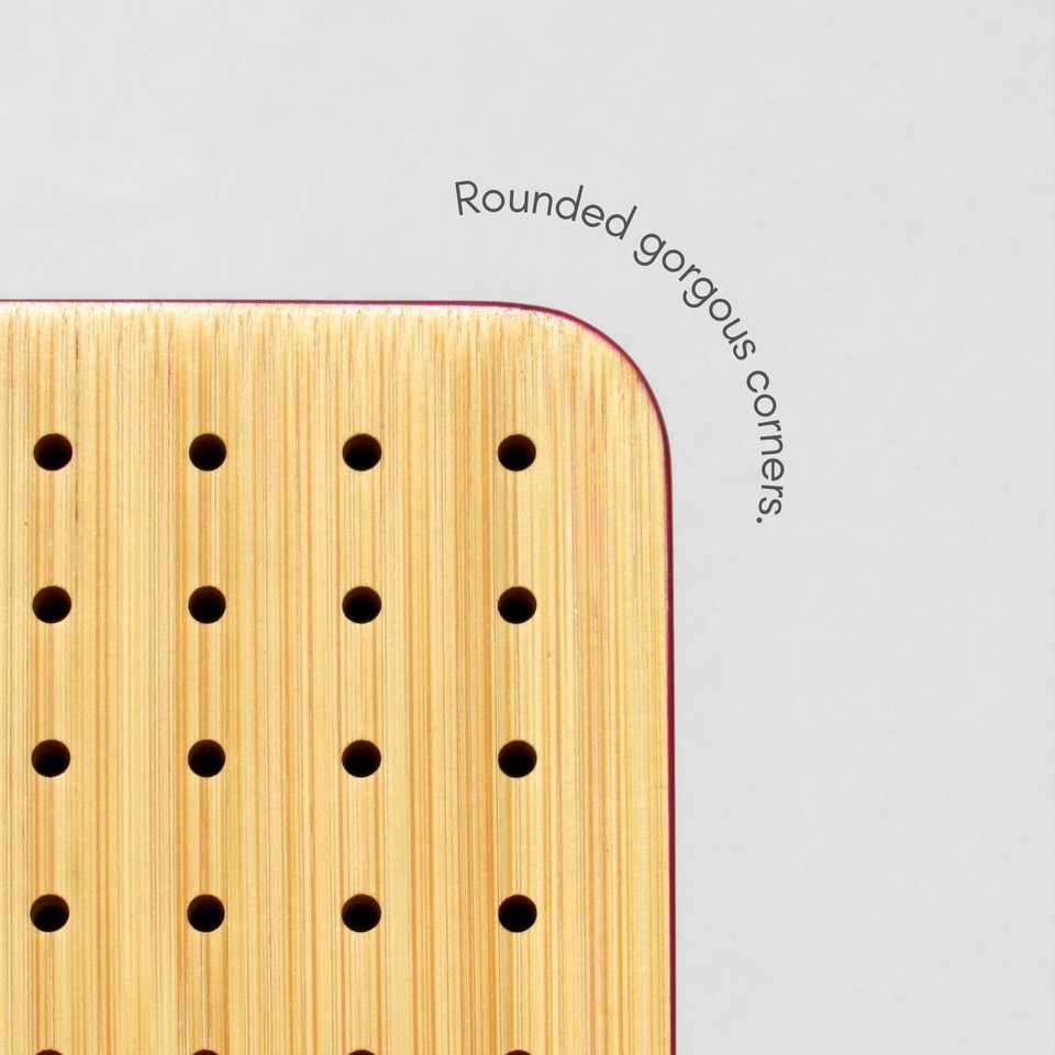 11" Bamboo Crochet Blocking Board with Pegs/Pins (16pcs), Granny Square ...