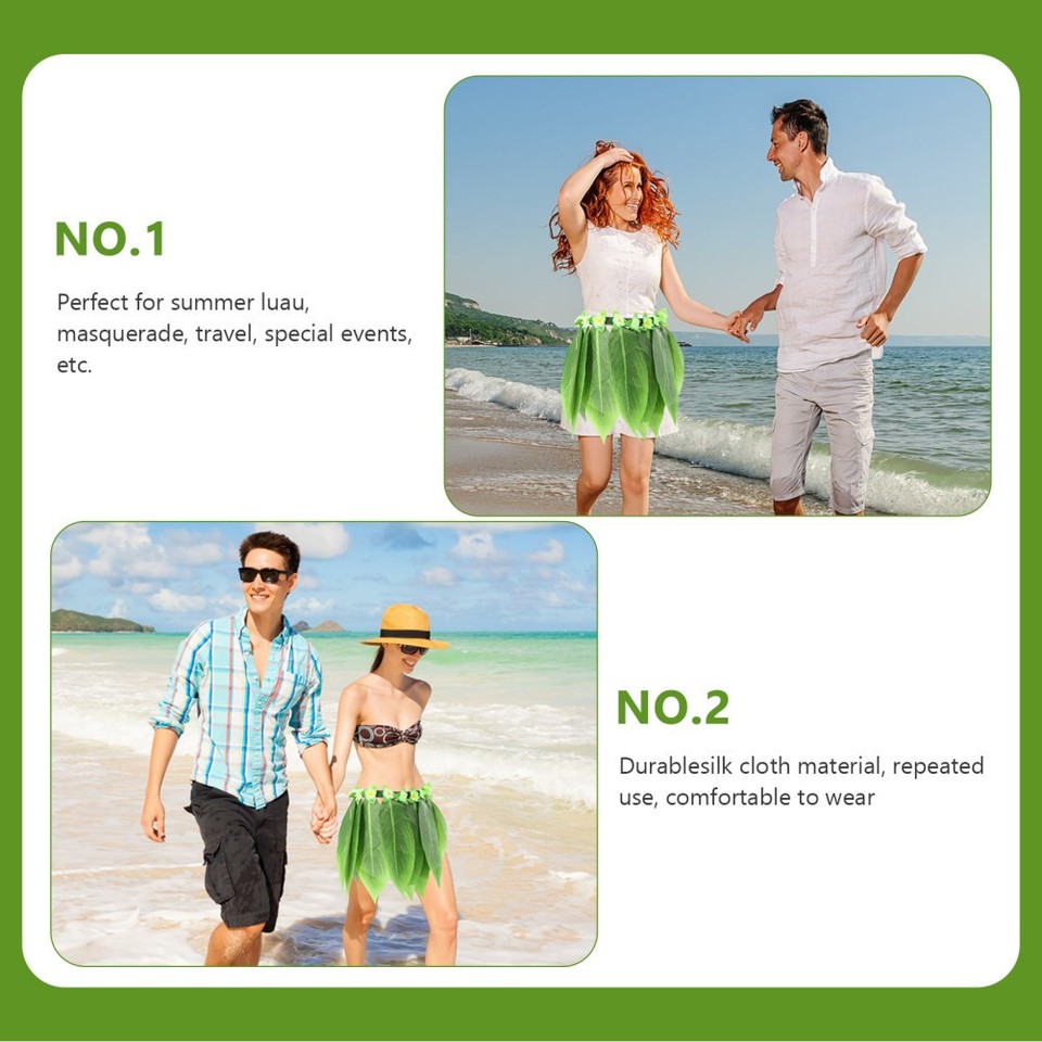 Adult Hawaiian Leaf Skirt Hula Grass Costume for Girls Kid Skirts ...