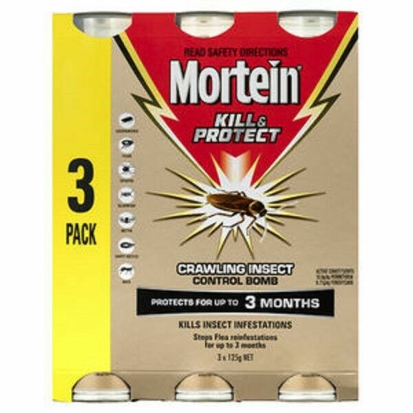 Mortein Control Bomb Crawling Insect Killer 3 X 125g for sale online | eBay