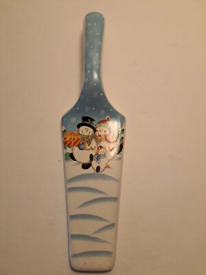 Ceramic Christmas Cake Server | eBay