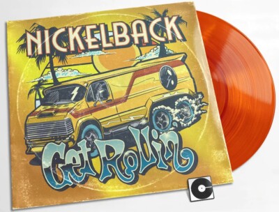 NICKELBACK LP Get Rollin' ORANGE VINYL Gatefold Sleeve w/ Hype STICKER ...