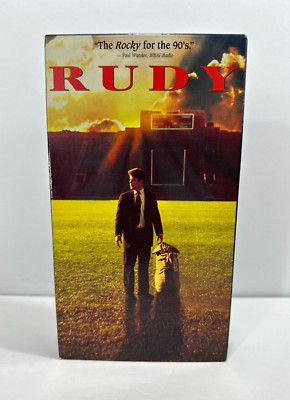 Rudy Movie VHS Tape Sean Astin David Anspaugh 1994 - Vintage Like New ...