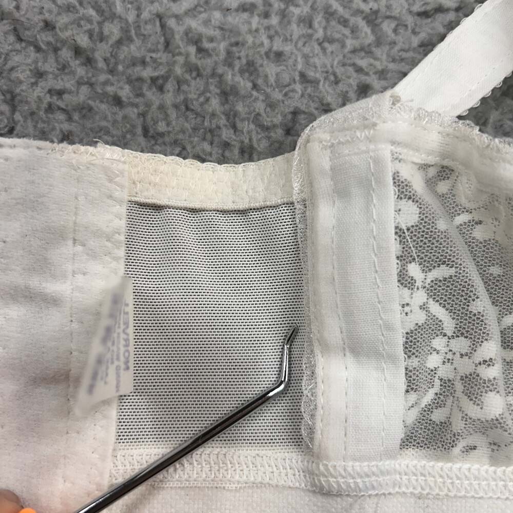 Vintage Norvell Bra 34EE Full Coverage 377 Soft Cup Cone Style Lace ...