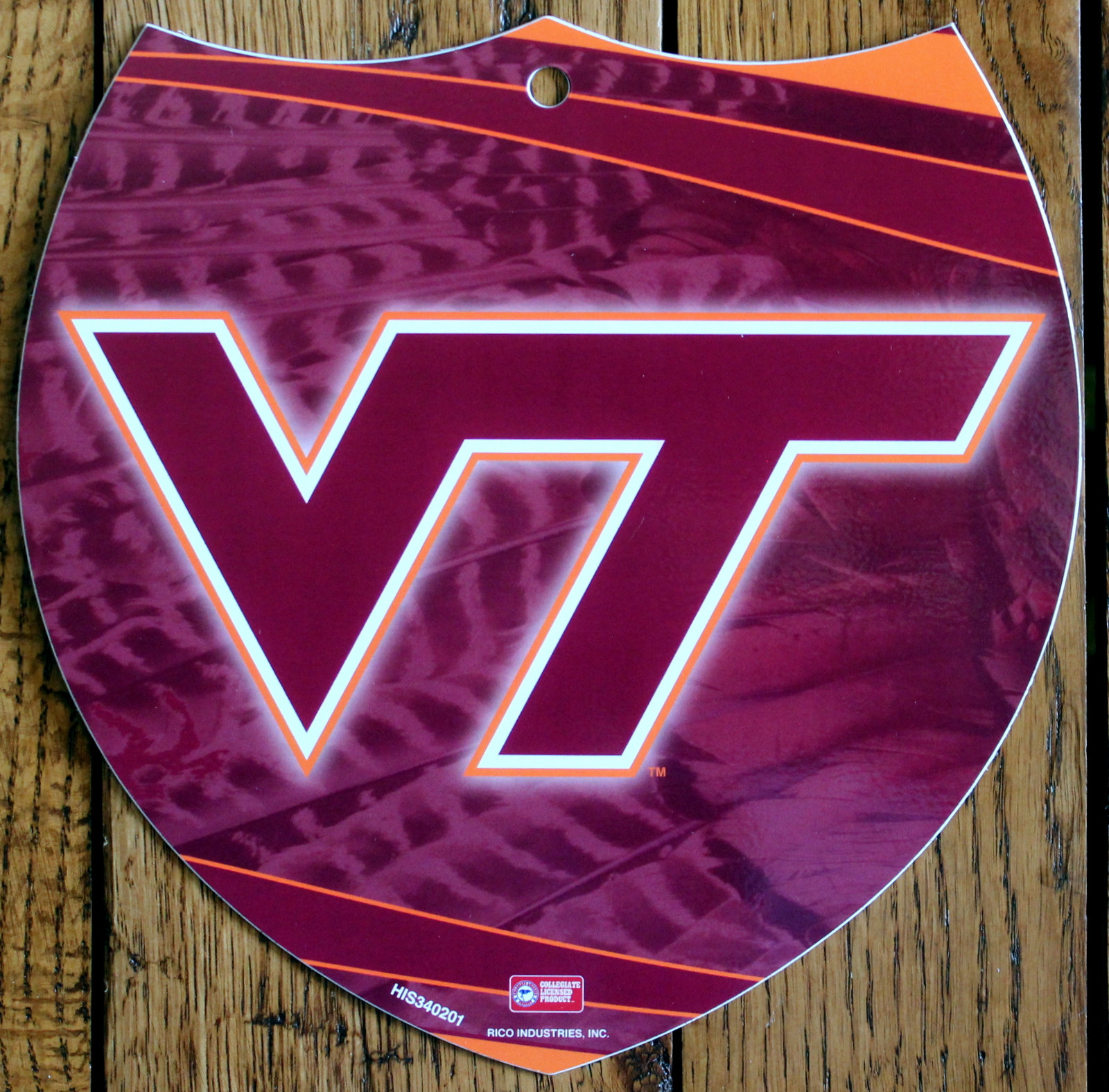 Licensed NCAA Plastic Virginia Tech University Hokies Interstate Sign ...