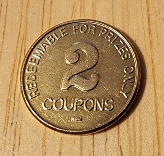 Tilt Family Amusement Center Token Nickels and Dimes 2 Coupons ...