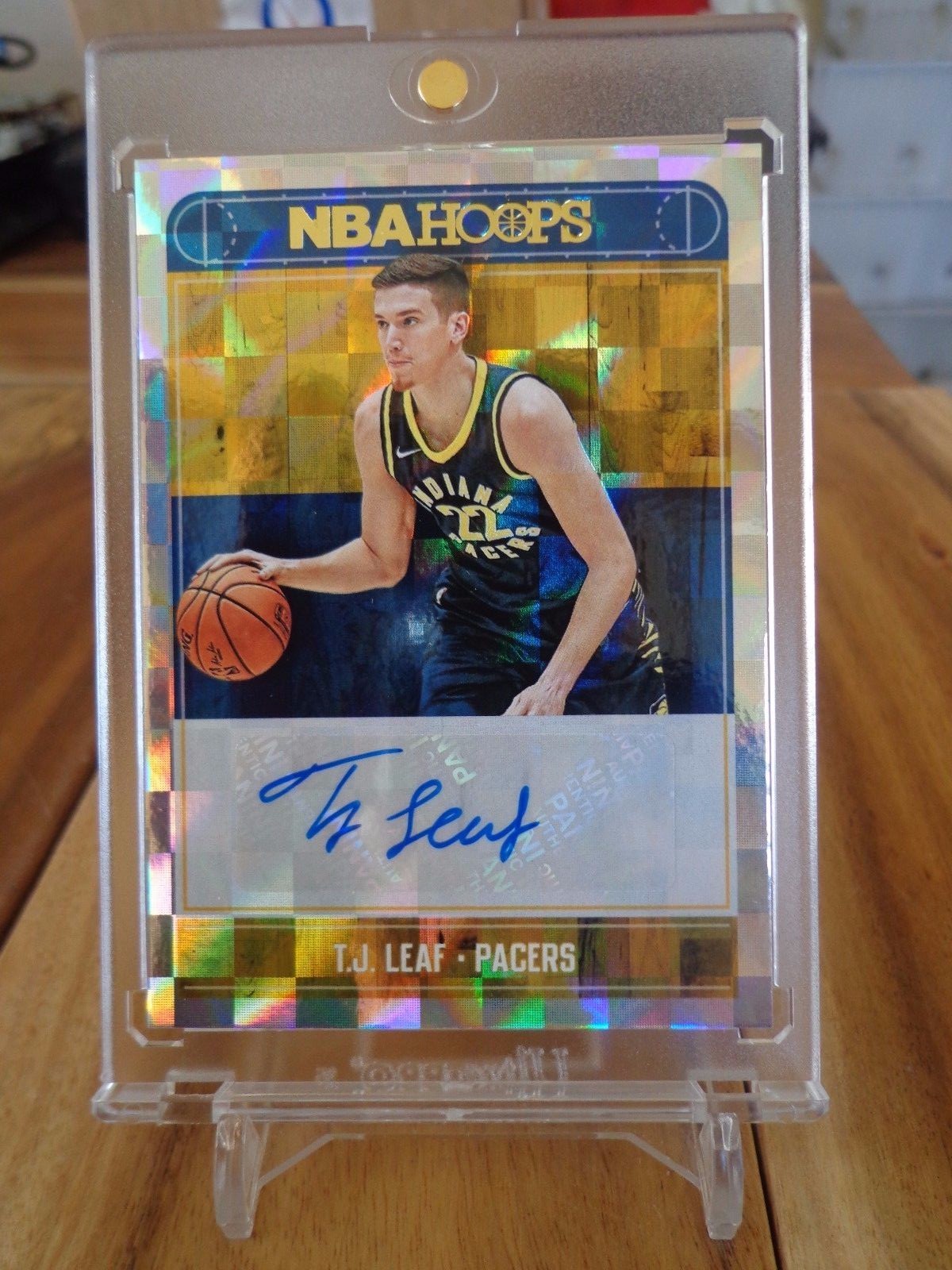 2017-18 PANINI HOOPS T.J. LEAF AUTO RC PACERS ! | eBay