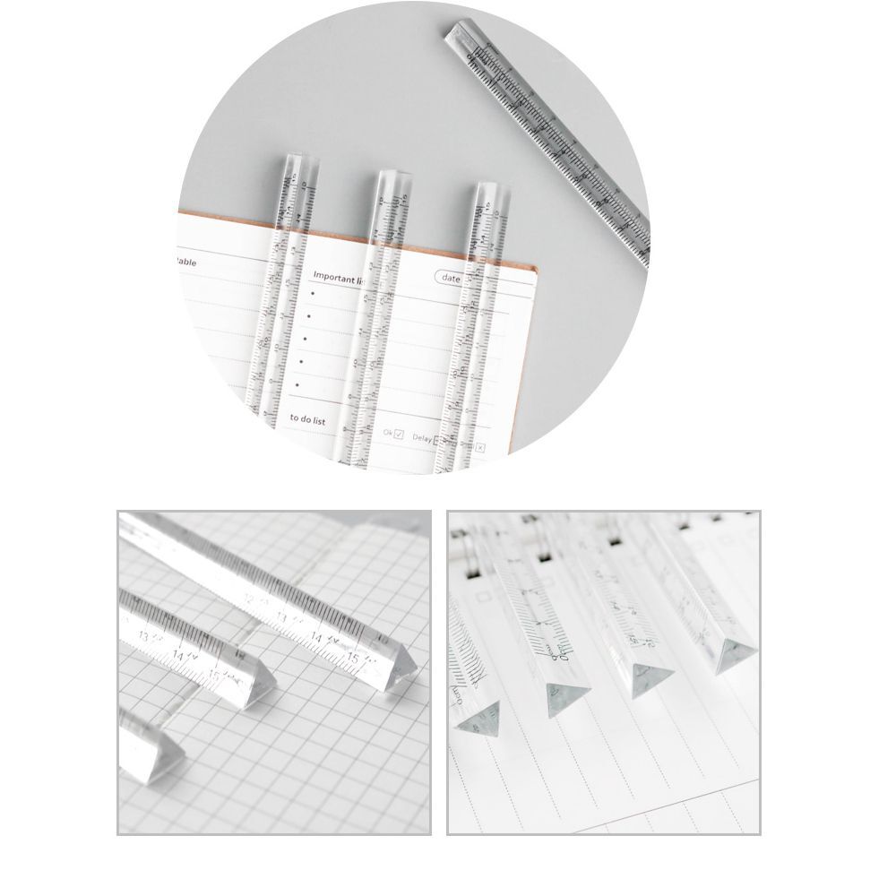 Measuring Tools Triangular Rulers Plastic Ruler Transparent Triangle ...