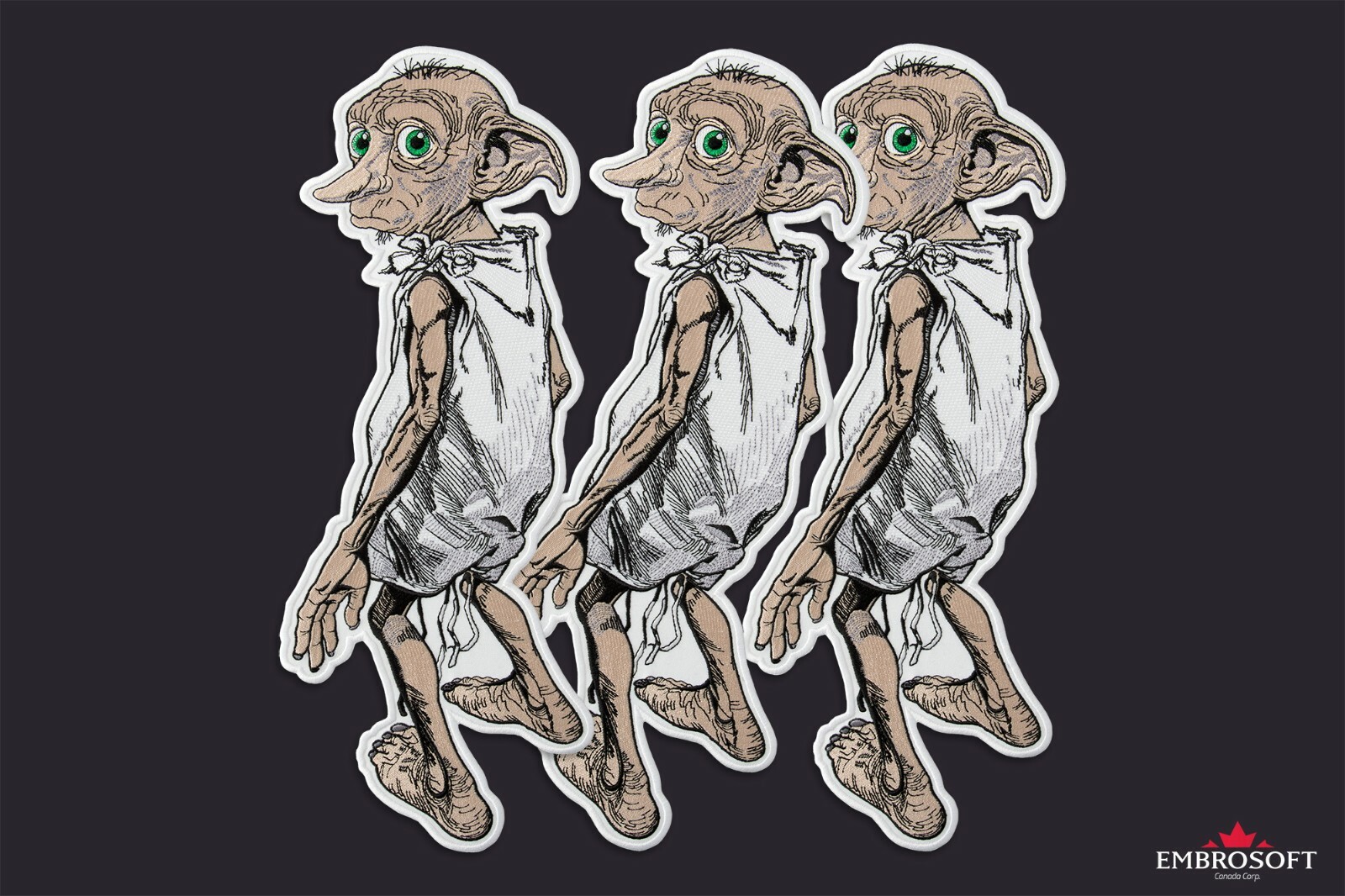 DOBBY - Harry Potter Movie Character Large Embroidered Patch Iron On | eBay