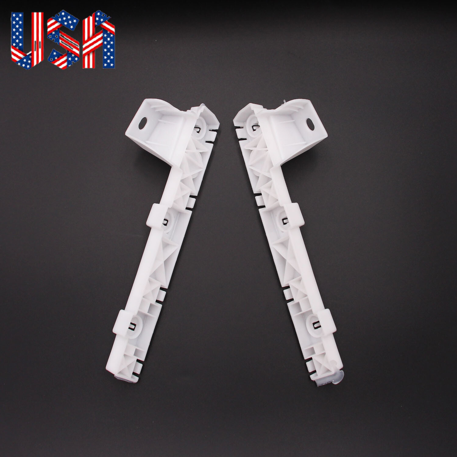 Pair of Front Bumper Bracket 6400F549 6400F550 Fit for 08-17 Mitsubishi ...