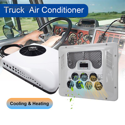 12V RV Air Conditioner Kit Heat & Cool Rooftop Trailer Electric AC Unit ...