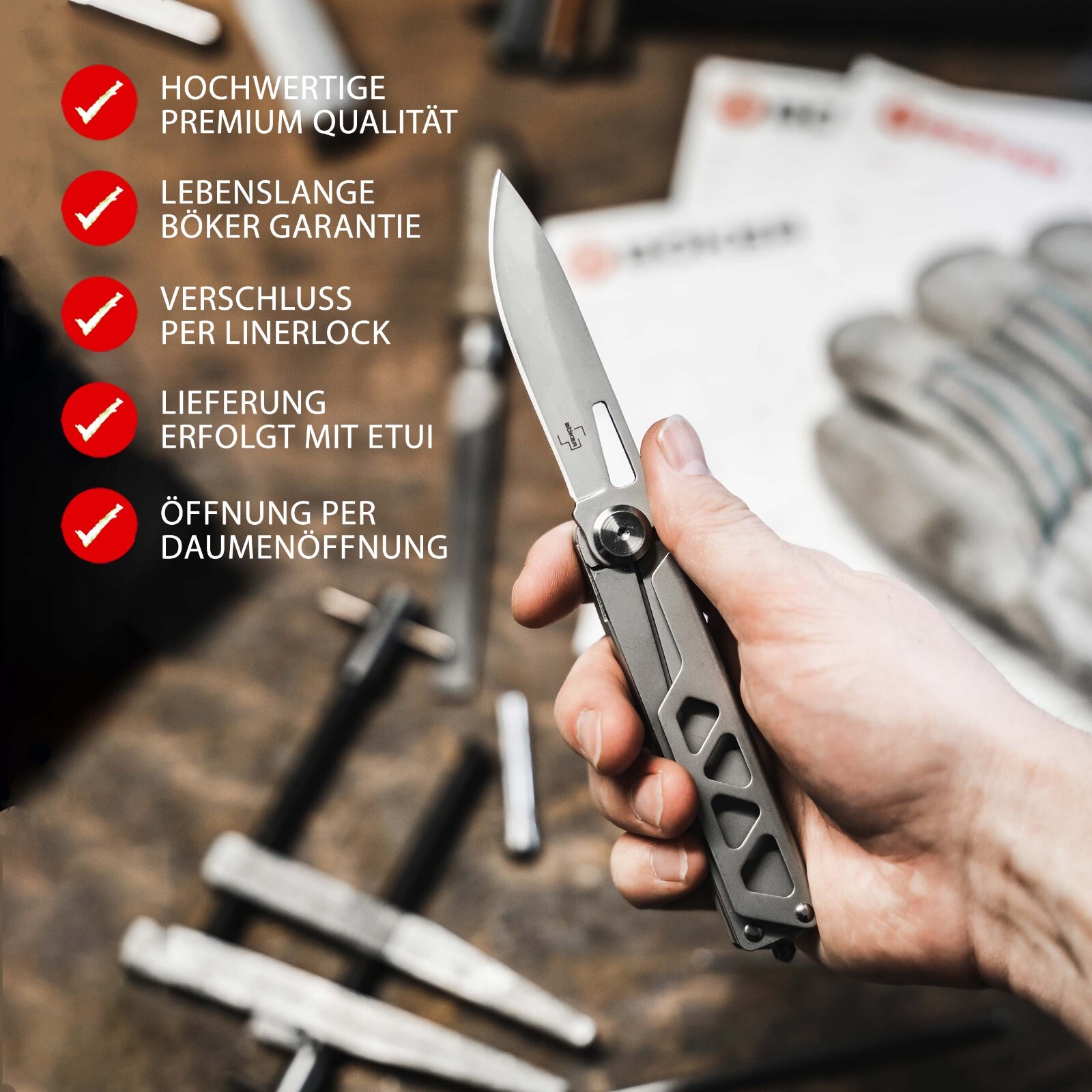 Böker Plus Specialist Half-Tool Taschenmesser Multitool Werkzeug Tool ️ ...