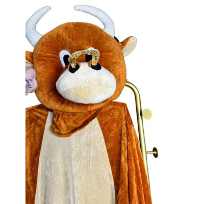 Adult Forum Novelties Brutus The Bull Plush Mascot Costume One Size ...