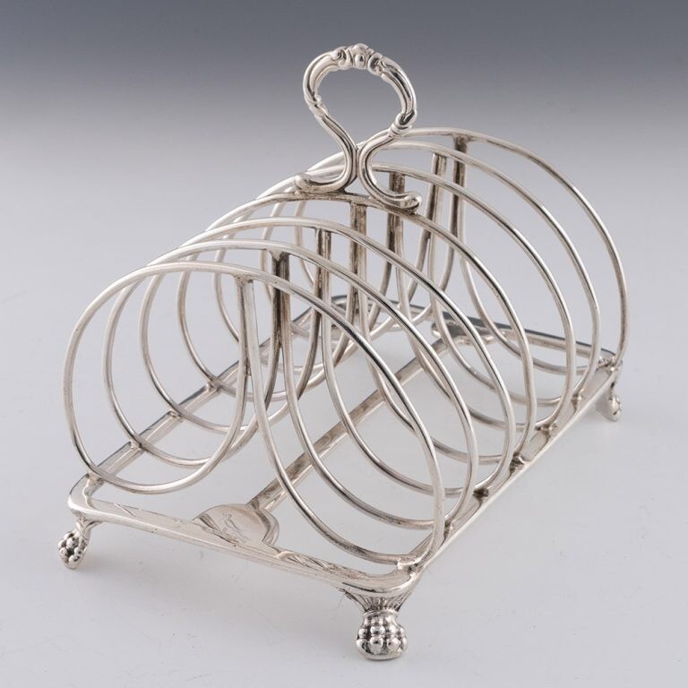 Regency Sterling Silver Toast Rack London 1818 | eBay