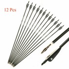 28/30/32 inch Carbon Arrows OD 7.8mm Practice Archery For Compound ...