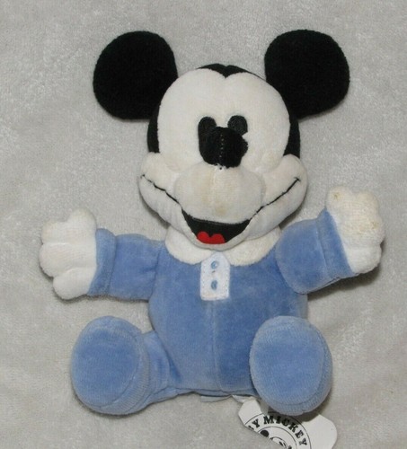 Gund Stuffed Plush 7263 Baby Mickey & Co Company Blue Mouse Velour ...