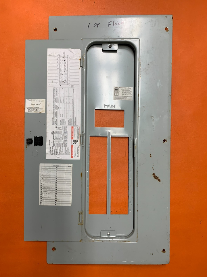 200 Amp Siemens Load Center Panel Cover 20 Space G2040MB1200CU | eBay