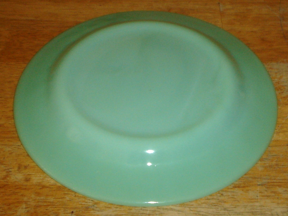 Vintage Fire-King Jadeite Green Restaurant Ware 9" Dinner Plates Set of ...