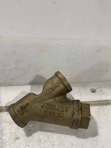Mueller 1/2" BRONZE WYE STRAINER THREADED, 1/2” X 1/2” X 3/8” | eBay
