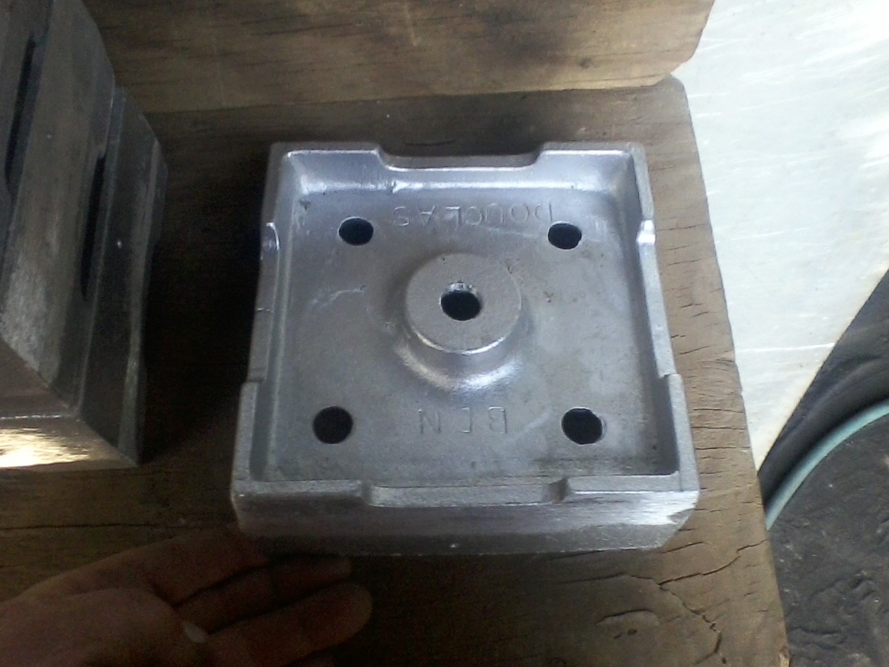 Post Base, Anchored 6x6 heavy cast aluminum. Contractor Pack of 4. MADE ...