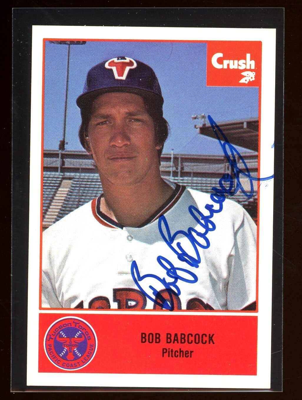1978 Tucson Toros BOB BABCOCK Signed Card autograph auto RANGERS | eBay