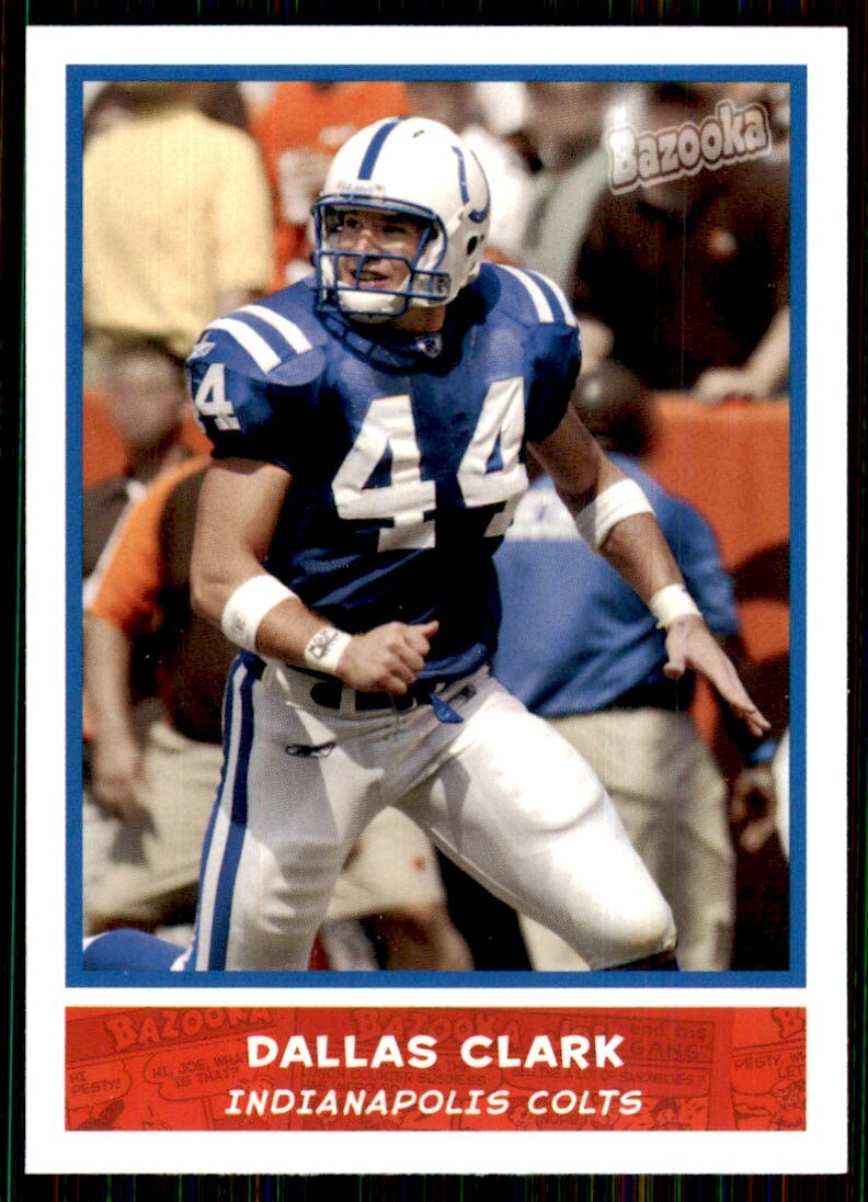 2004 Bazooka Dallas Clark Indianapolis Colts #112 Topps NFL Football | eBay
