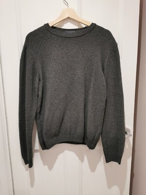 Topman Mens Grey Sweater Ribbed Small | eBay UK