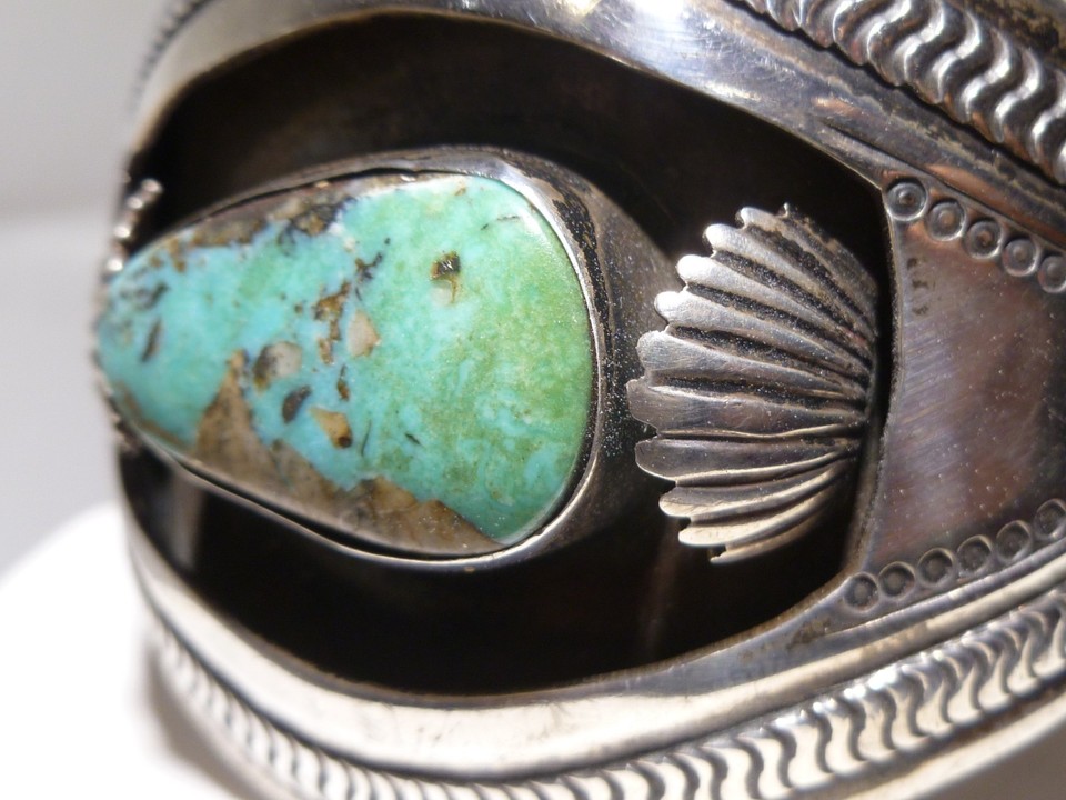 Carl Allen Begay 1912-1972 Navajo Cuff Bracelet Shadow Box Turquoise ...