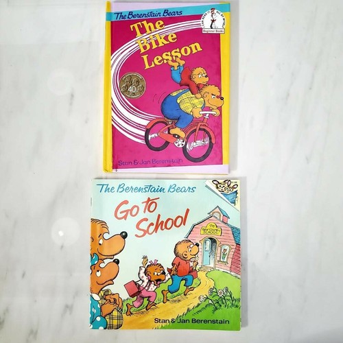The Berenstain Bears Lot of 2 Books - Go to School -The Bike Lesson ...