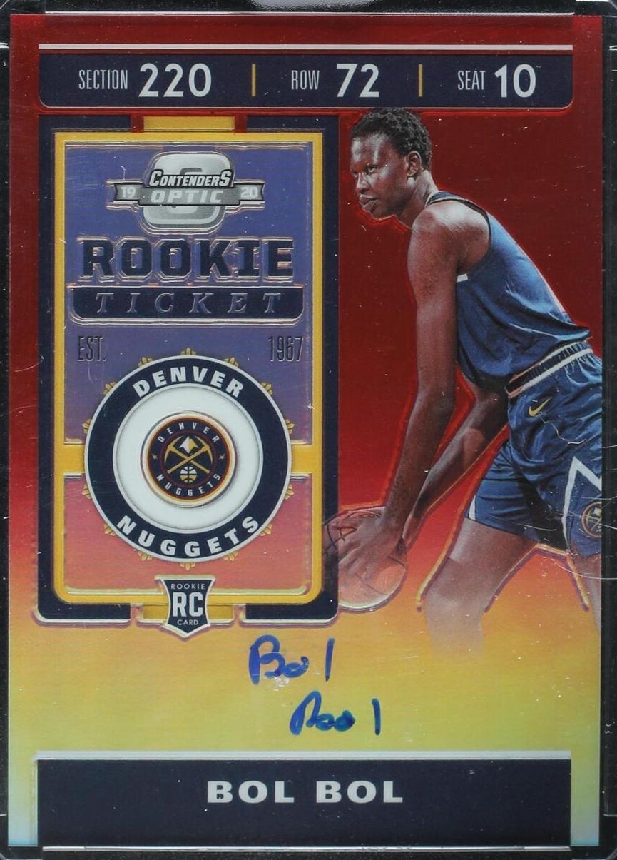 2019-20 Panini Contenders Optic - Rookie Ticket Bol Bol #118 Red Prizm ...