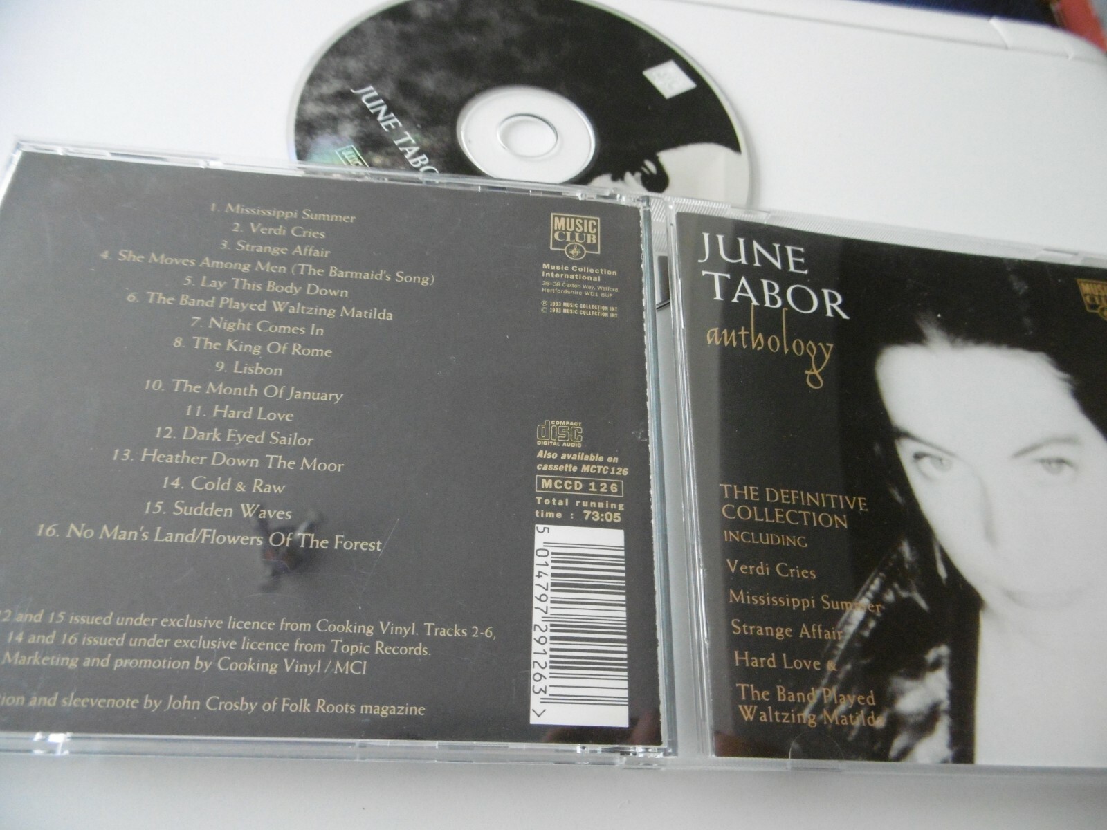 JUNE TABOR : ANTHOLOGY VERDI CRIES STRANGE AFFAIR LISBON HARD LOVE KING ...