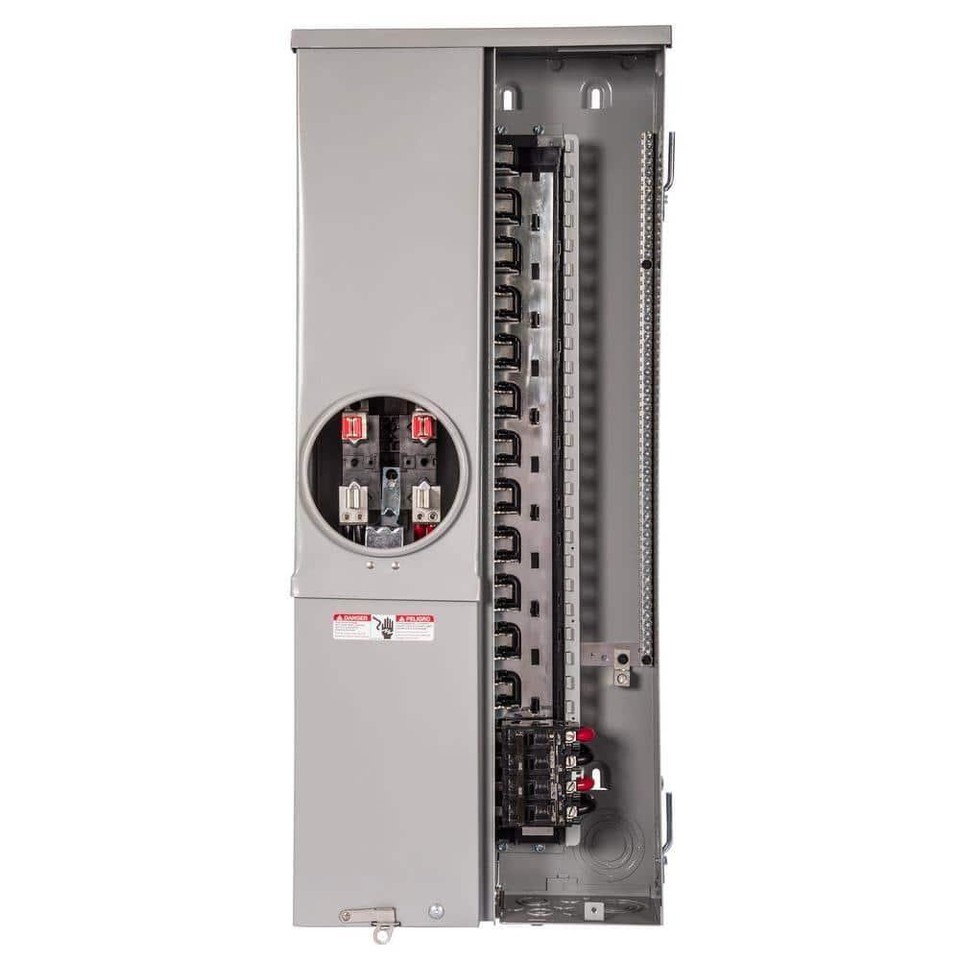 20 Amp 24-Space 42-Circuit Flush Mount Solar Ready Meter Load Center ...