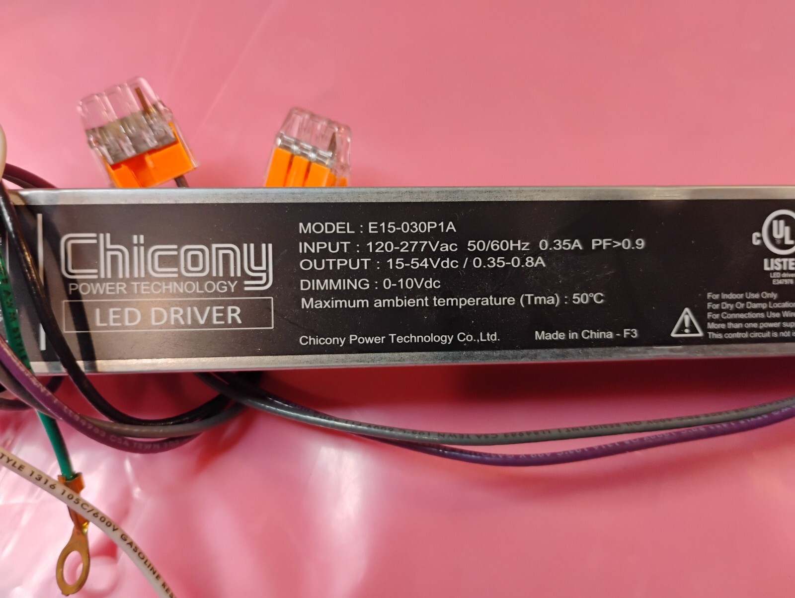 Chicony Power Technology LED Driver E15-030P1A - Fast Ship for sale ...